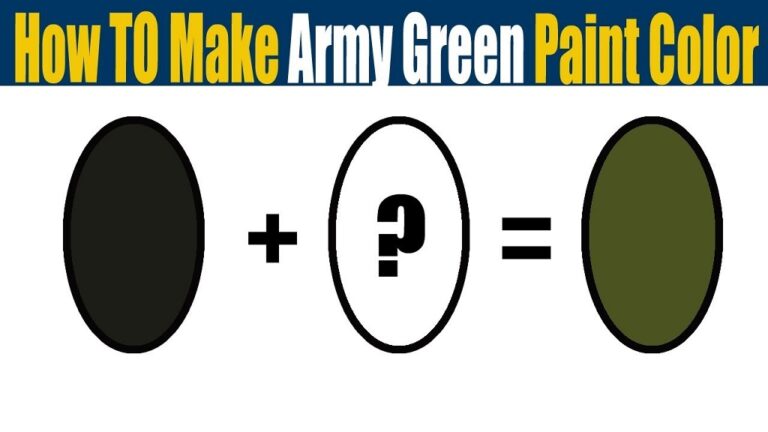 How to Make Army Green Mixing the Perfect Camouflage Color - Assertive News